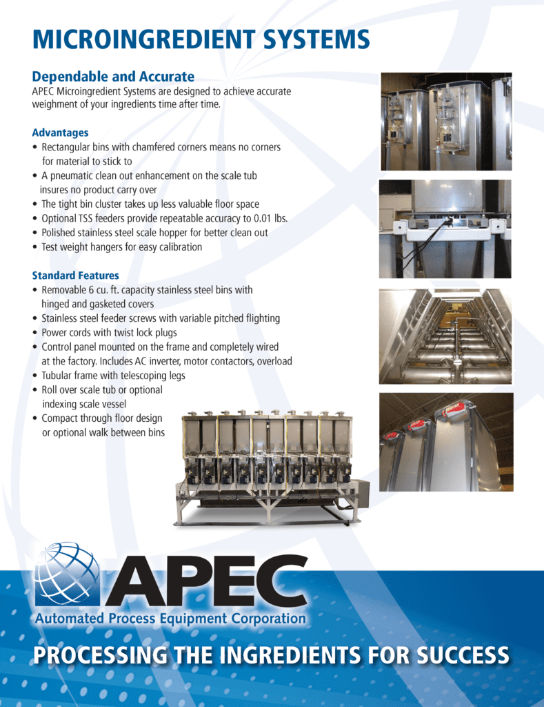 Micro Ingredient Systems | APEC USA